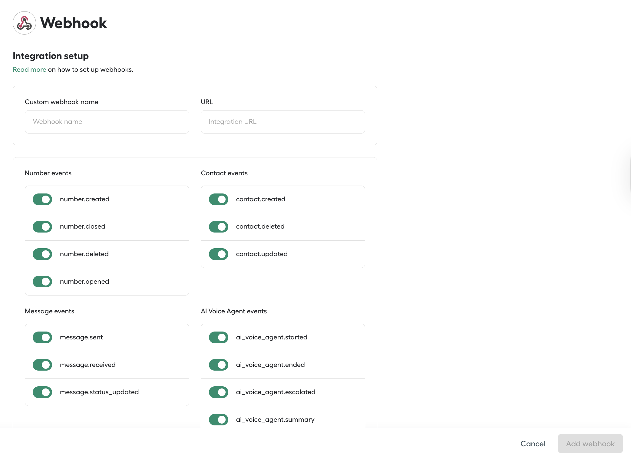 Creating A Webhook In The Aircall Dashboard Aircall